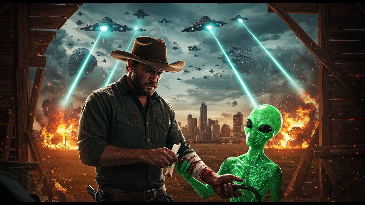 Cowboy Fed a Hungry Alien — The Next Day, 150 Aliens Stood by His Side ...