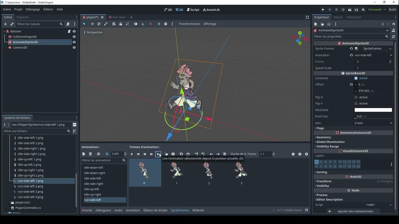 Devlog 2023 10 01 - sprite frames - from Unity to Godot - YouTube