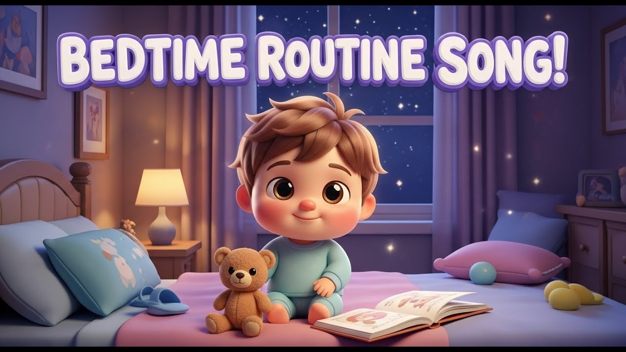 Bedtime Routine – Nursery Rhyme, Kids Learning, and Calm Evening Song ...
