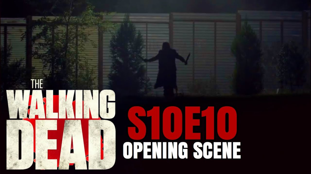 THE WALKING DEAD S10 E10 OPENING MINUTES - YouTube