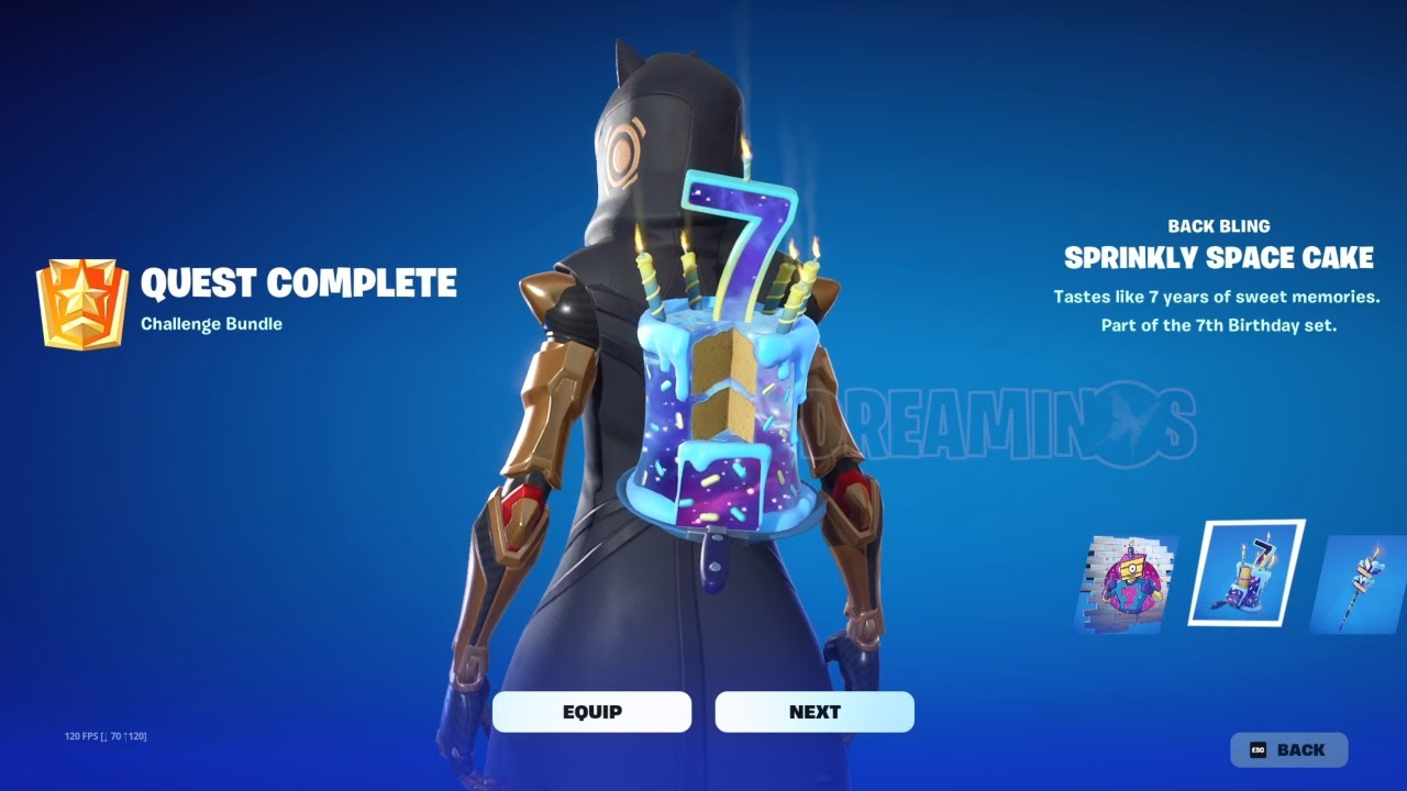 Fortnite 7th Birthday Rewards - YouTube