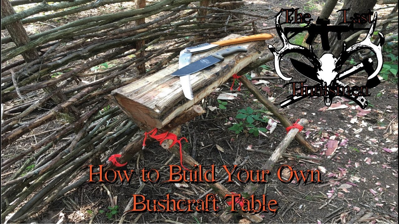 How to Build your own Bushcraft Table - YouTube