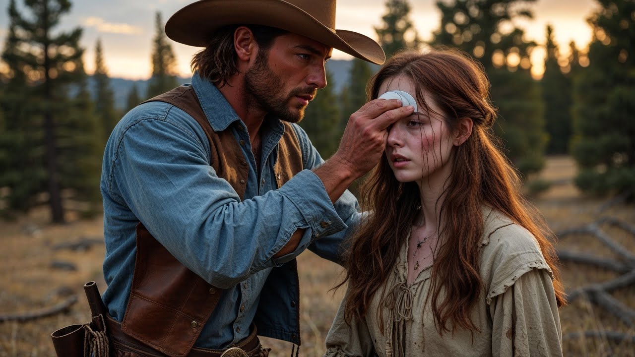 Her Body Was Weak From Fever, The Cowboy Washed Her Face And Whispered ...