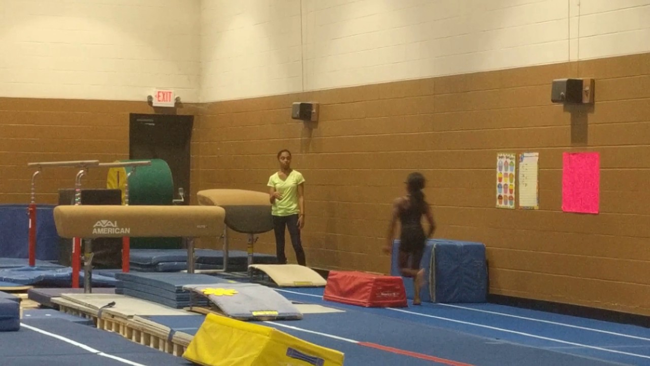 Vault Practice Front Handspring - YouTube