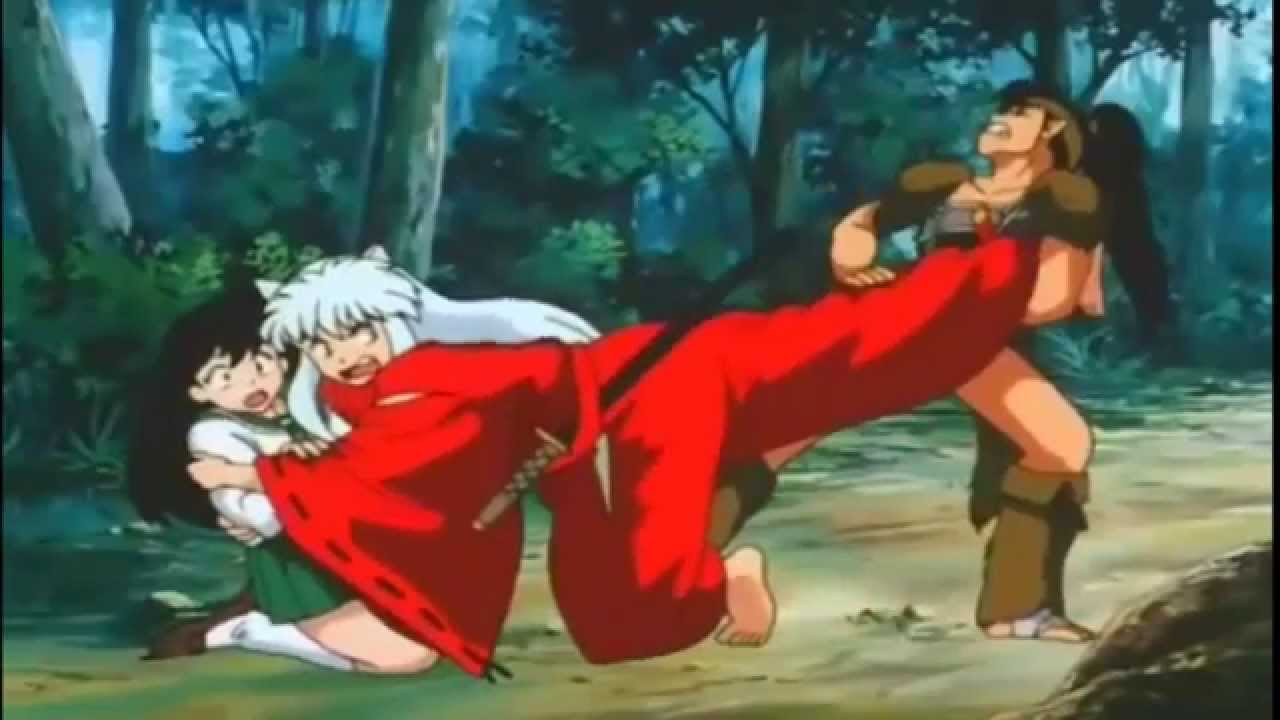 Inuyasha-abrazo a aome/koga vs inuyasha - YouTube