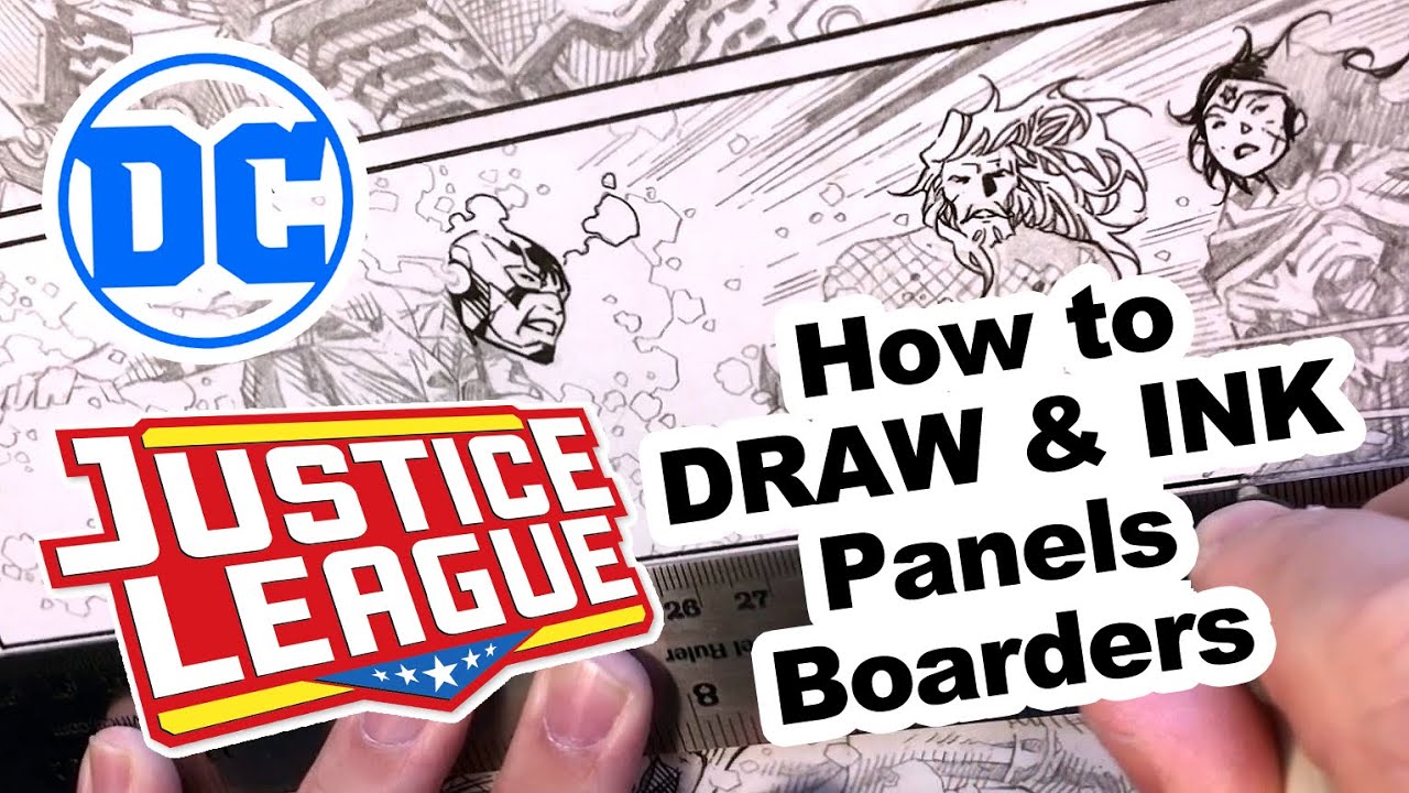 Justice League for DC Comics. How to Draw and Ink Series. - YouTube