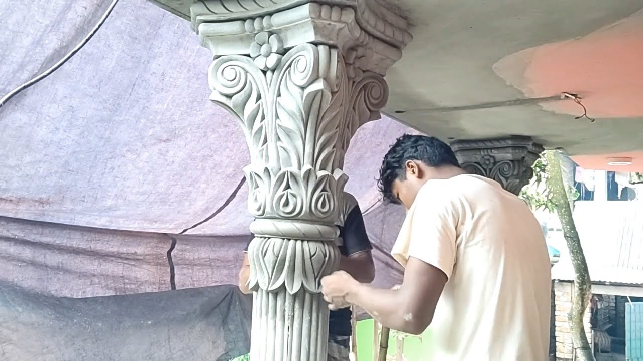 how to make pillar design sand cement design|কিভাবে পিলার ডিজাইন বানায় ...