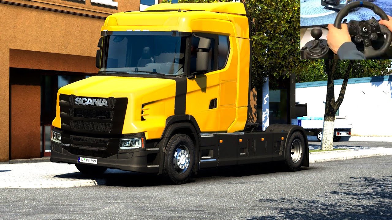 ETS 2 - 4x2 Scania New Gen T Cab Transporting Metal Beams from Porto ...