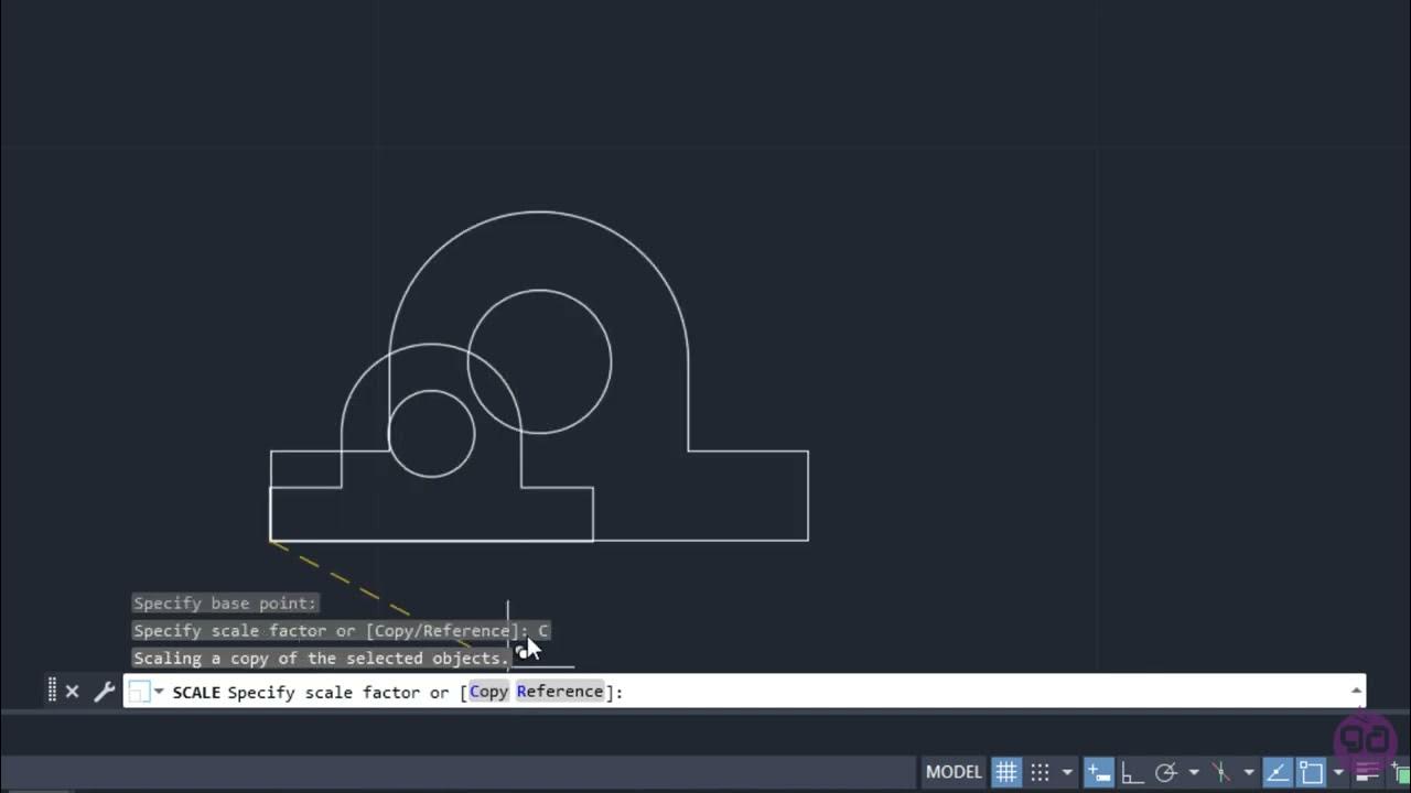 3-10 Scaling objects (AutoCAD 2023) - YouTube