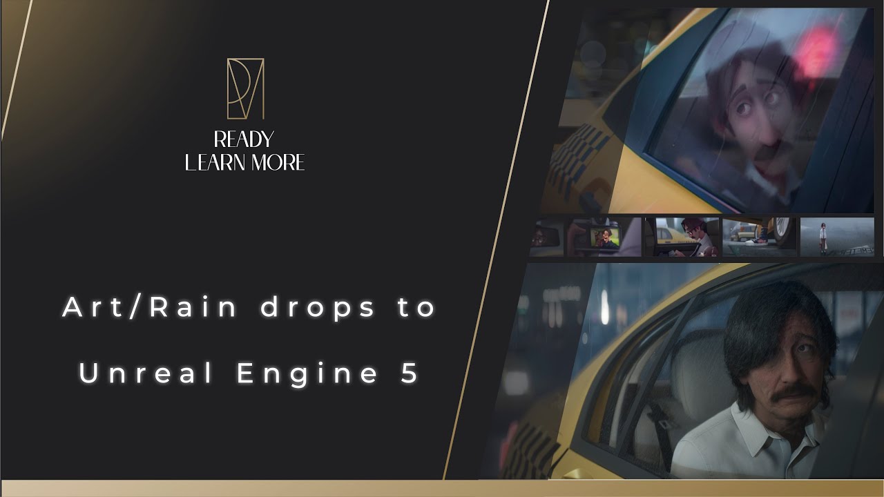 Rain Drops artwork to Unreal Engine 5 - YouTube