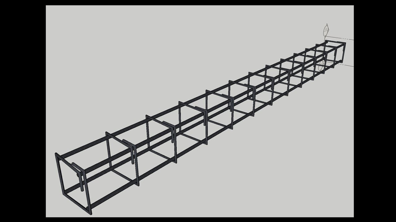 square steel beam - YouTube