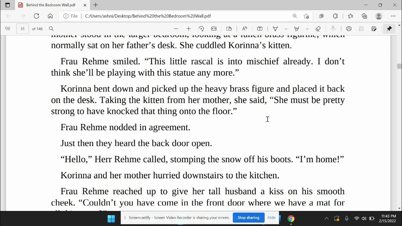 Behind the Bedroom Wall Chapter 3 - YouTube