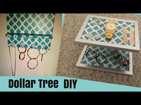 Dollar Tree DIY Jewelry Holder - YouTube