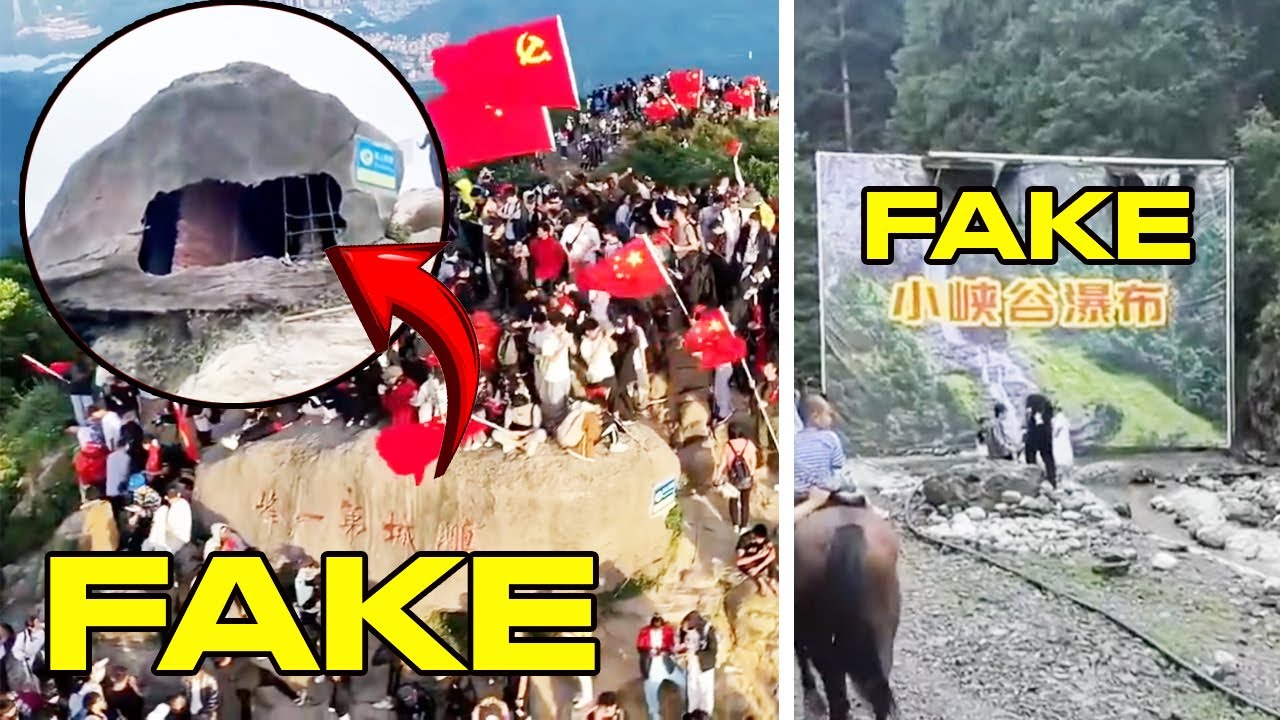 Everything is FAKE in China - FAKE Rocks and FAKE Scenery! - YouTube