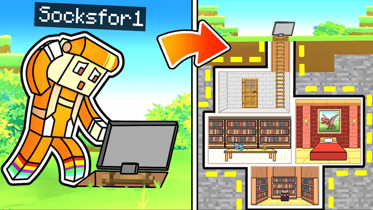 I found a SECRET ROOM in minecraft on the SOCK SMP - YouTube