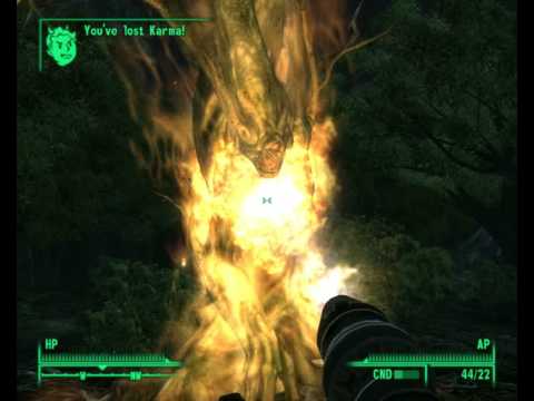 Fallout 3 - harold is on fire! - YouTube