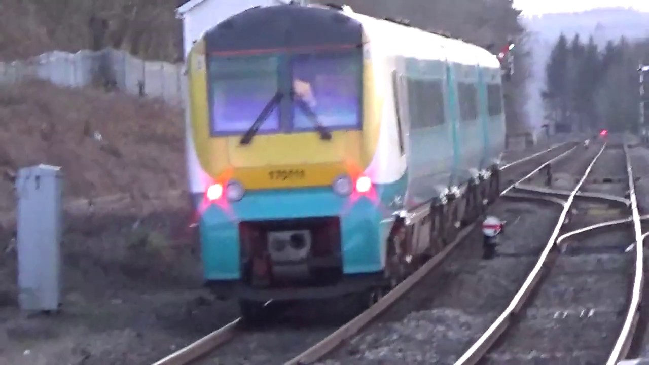 Abergavenny train station-train going to Tenby - YouTube