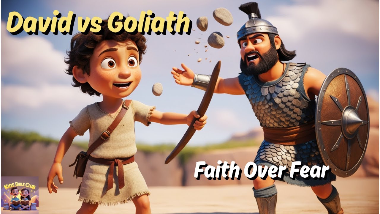 David and Goliath | Bible Story for Kids | Faith Over Fear! | Kids ...