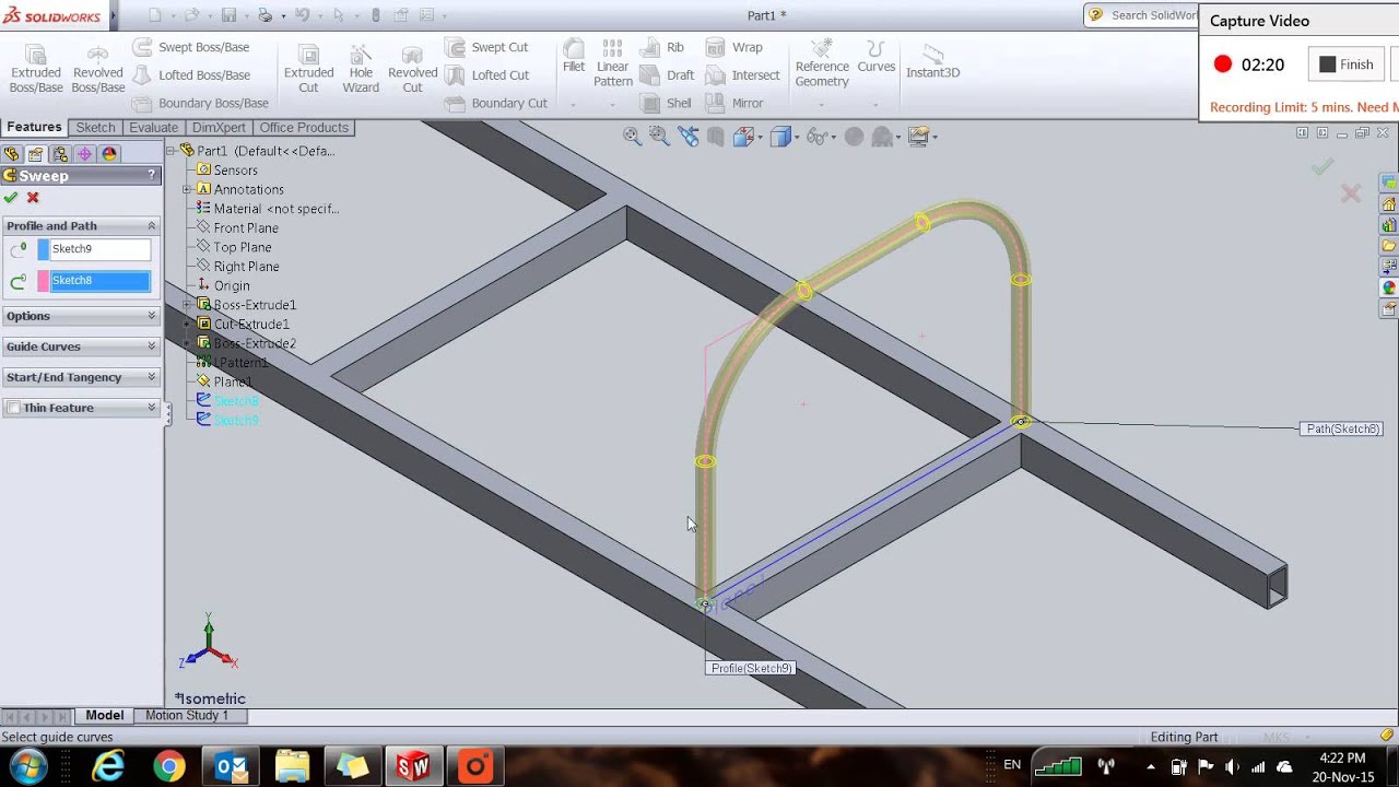 SolidWorks Simple Chassis Pt 3 of 3 by Samahat - YouTube