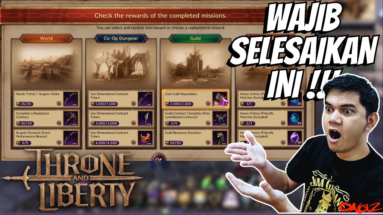 NEWBIE WAJIB SELESAIN INI BUAT PROGRESS EQUIP UP CP !!! - THRONE AND LIBERTY - YouTube