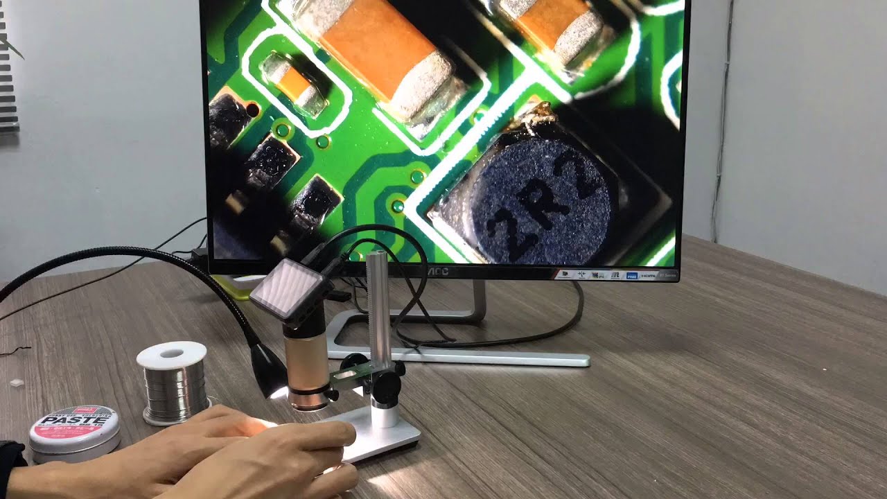 PCB Soldering Repair check tool Digital microscope HDMI 1080P FULL HD ...