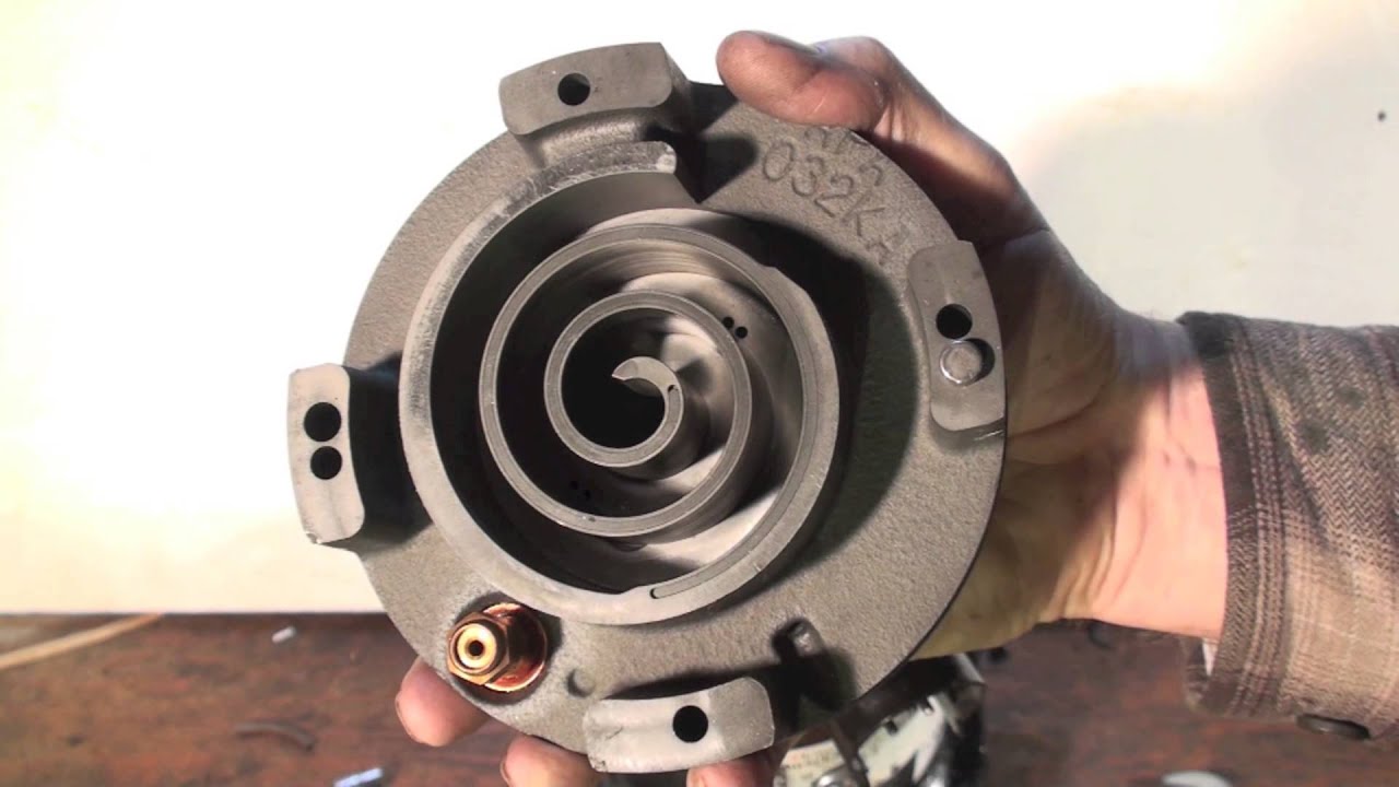 Korean scroll compressor disassembly - YouTube