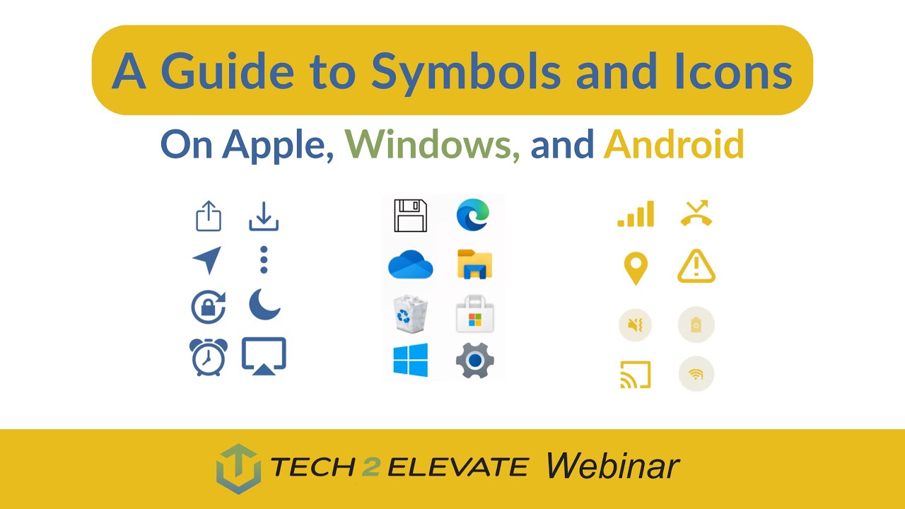 Learn What Symbols and Icons Mean - Settings and More - YouTube