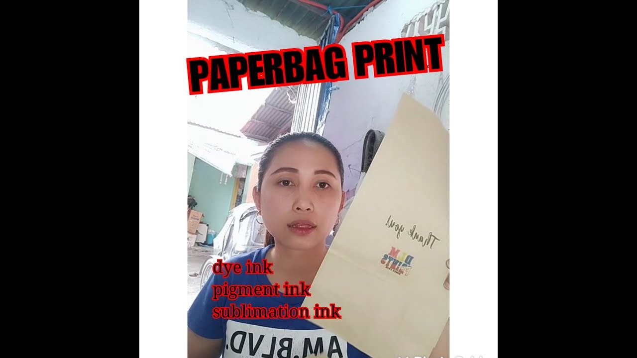 PAPER BAG PRINT USING 3 TYPES OF INK / PRINTING TUTORIAL / - YouTube