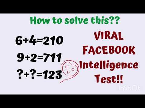 6+4=210 9+2=711 ?+?=123 How to solve this? Viral Facebook Intelligence ...