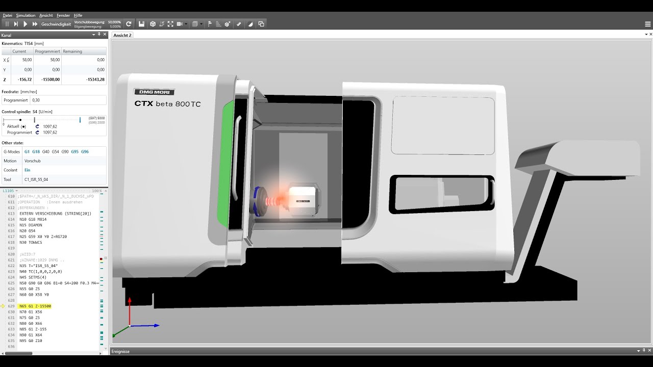 DMG MORI CTX beta 800 TC - CNC programming system for turning / milling ...