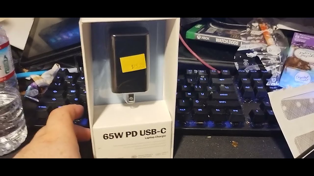 Five below has a 65 watt charger for laptops, handhelds, lets unbox and ...