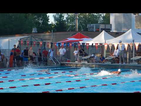 Cole, Giles, Ben 100 fly final - Sectionals (7/14/18)