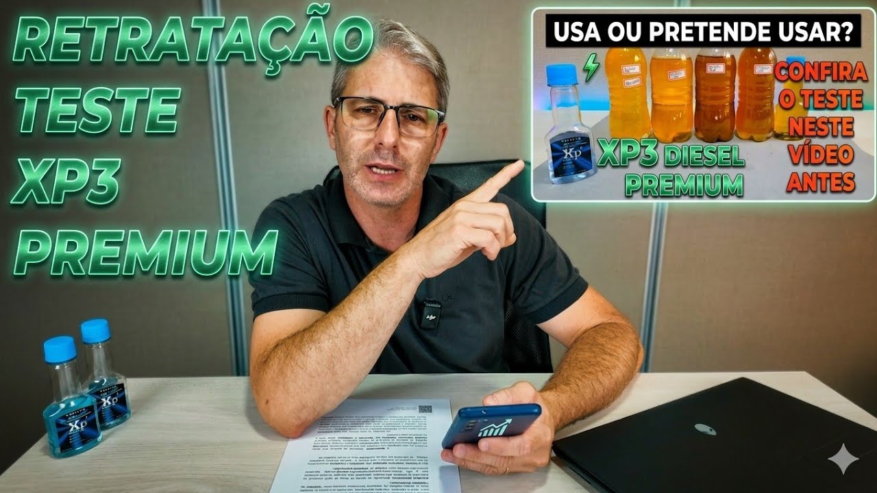 RETRATAÇÃO SOBRE TESTE XP3 DIESEL PREMIUM - YouTube