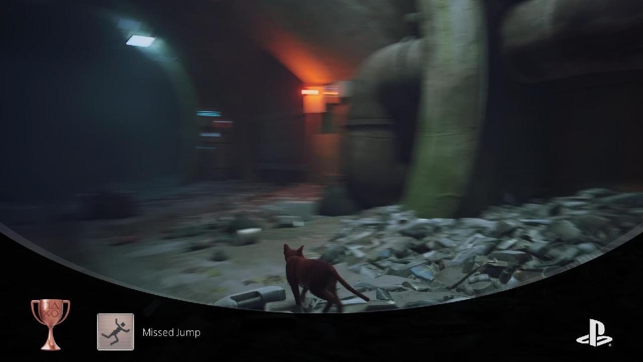 تختيم لعبة : Stray تروفي Missed Jump - YouTube