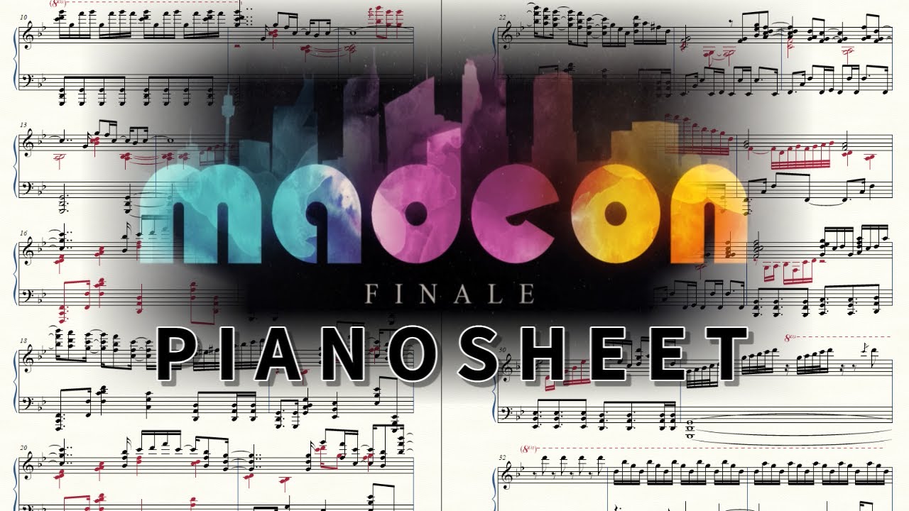 Madeon - Finale Piano Sheet 마데온 피날레 피아노 악보 - YouTube