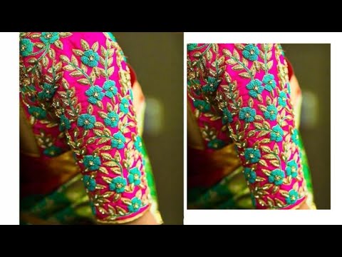 Sooo much Beautiful heavy embroidery design making easily - YouTube