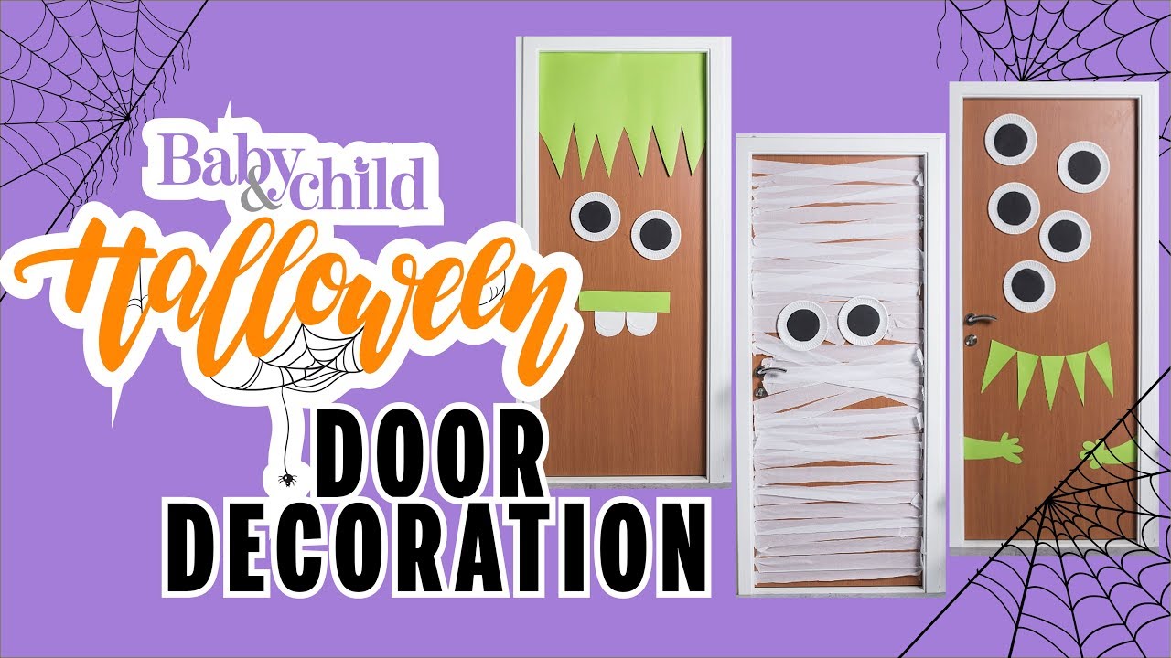 DIY Halloween Monster Door Decor for Kids' Parties - YouTube