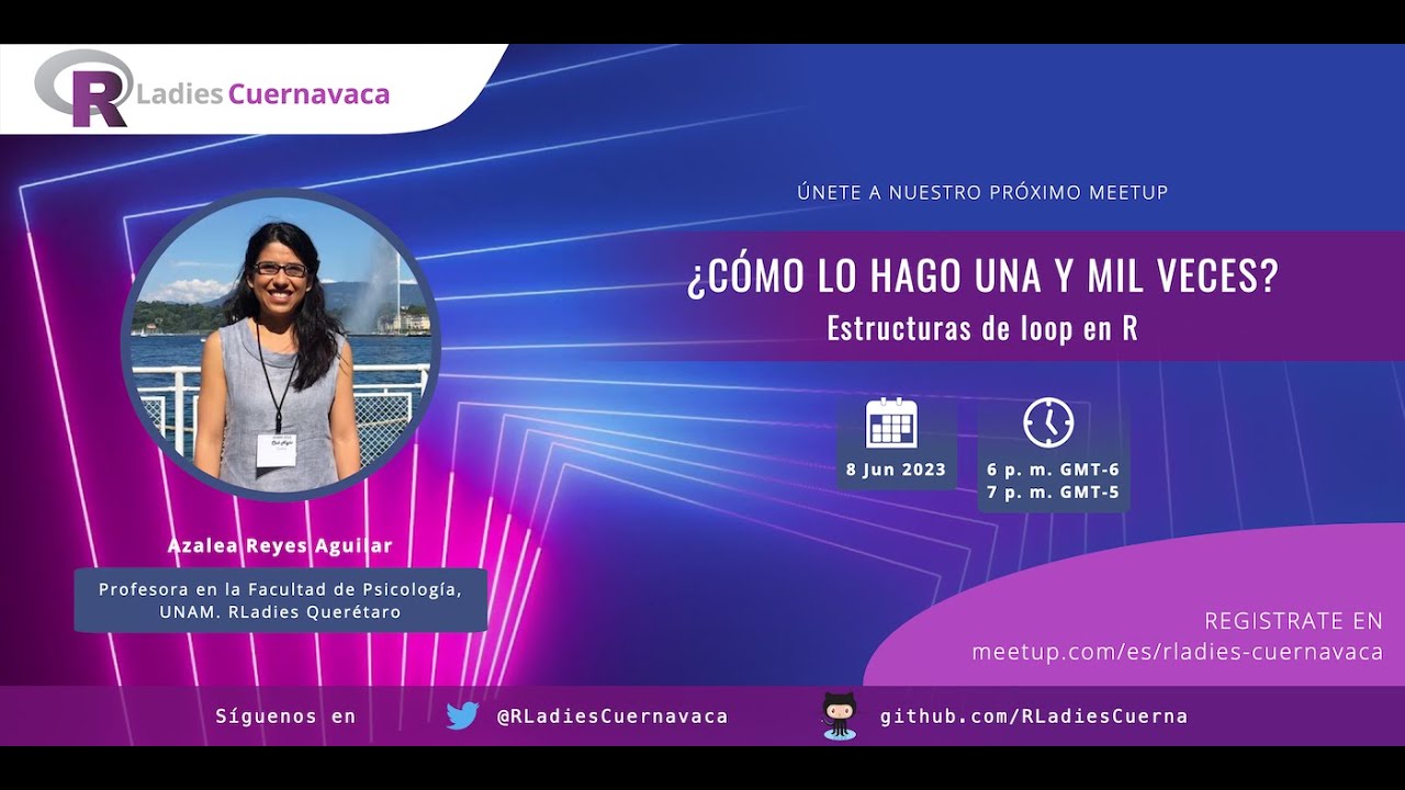 Meetup Junio 2023: Estructuras de loop en R - YouTube
