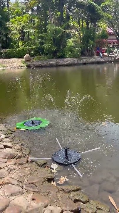 HVA-J40 태양광 자동 분수 솔라 분수 - YouTube