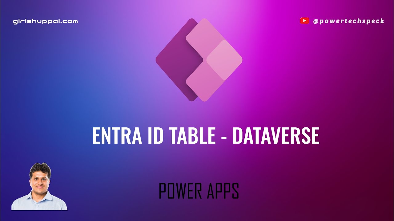 Microsoft Entra ID Table in Microsoft Dataverse - YouTube