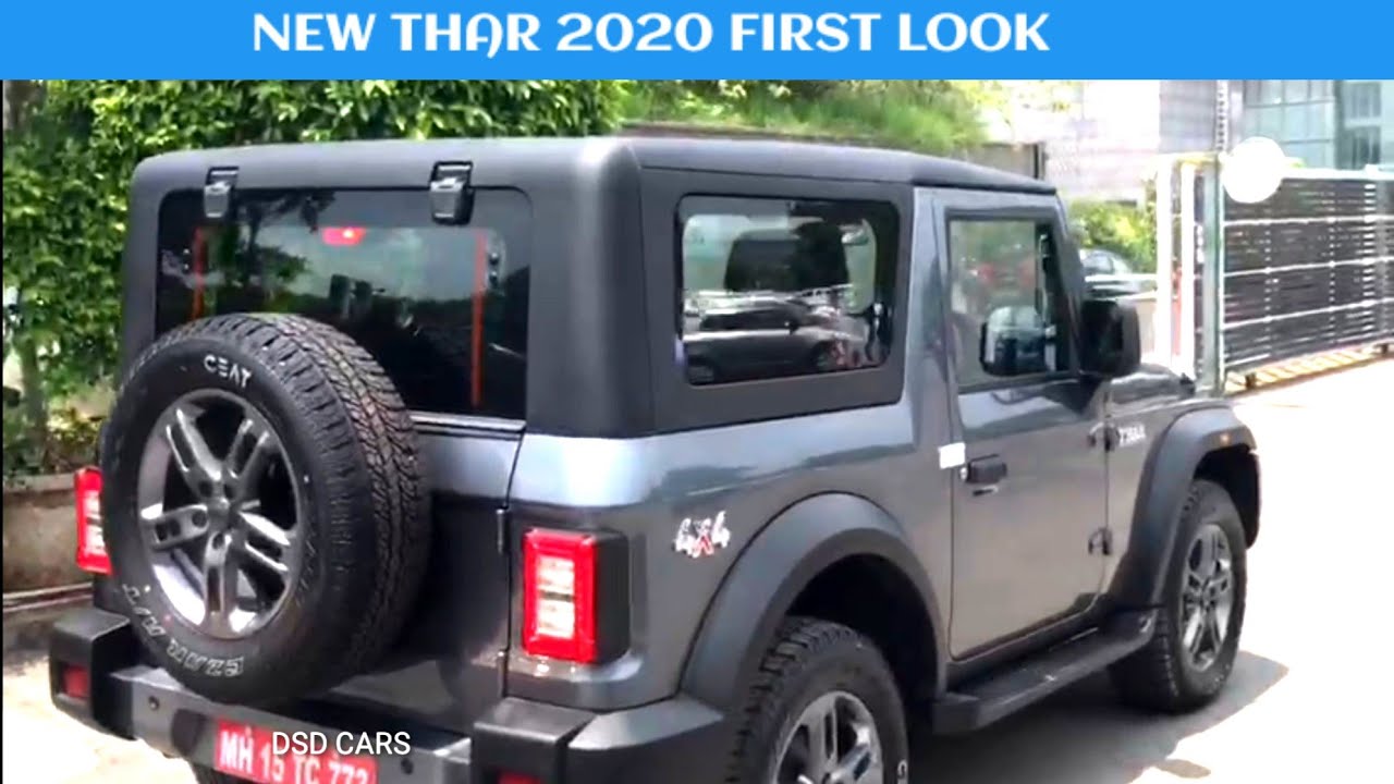 2020 Mahindra Thar First look Real life video - YouTube