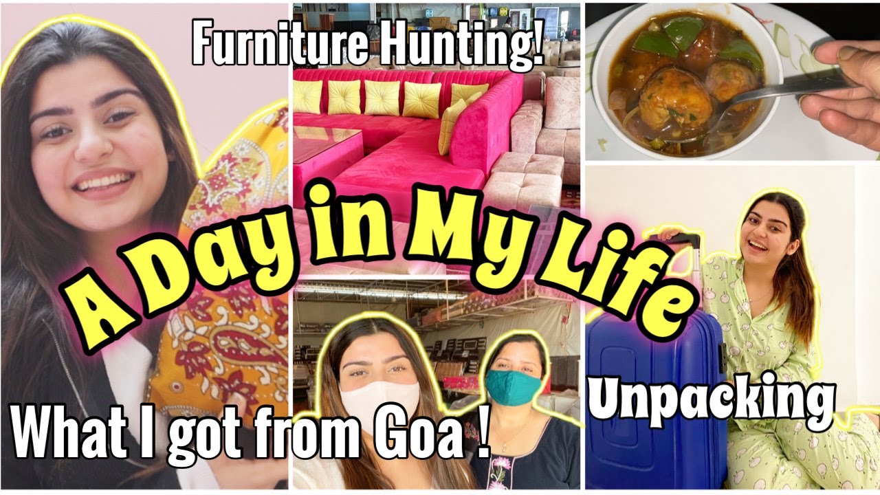 Vlog : Back from Goa, Furniture Shopping, Goa shopping Haul & More ...