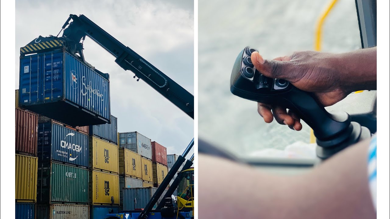 Fastest Hands on the Reach Stacker Operating. @opshilaw @FaisalKhan ...