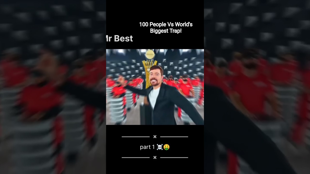 100 People Vs World's Biggest Trap! - YouTube
