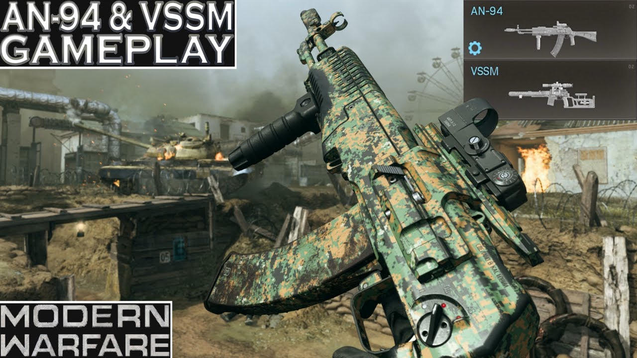 Modern Warfare AN-94 & VSSM (AS VAL) Gameplay - YouTube
