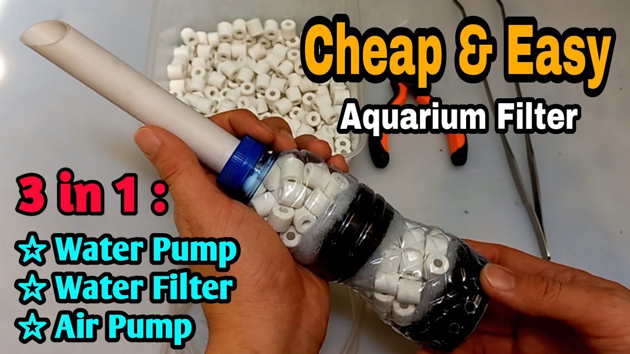 Aerator Airlift Filter DIY | Aerator Biofoam Filter DIY | Aquarium ...
