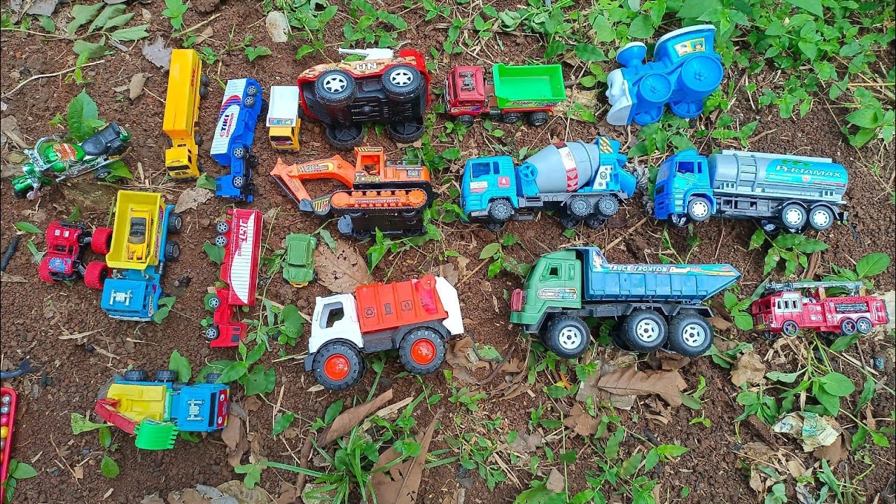 Mainan - Dam truk, mobil molen, robot, excavator, tayo, bus oleng ...