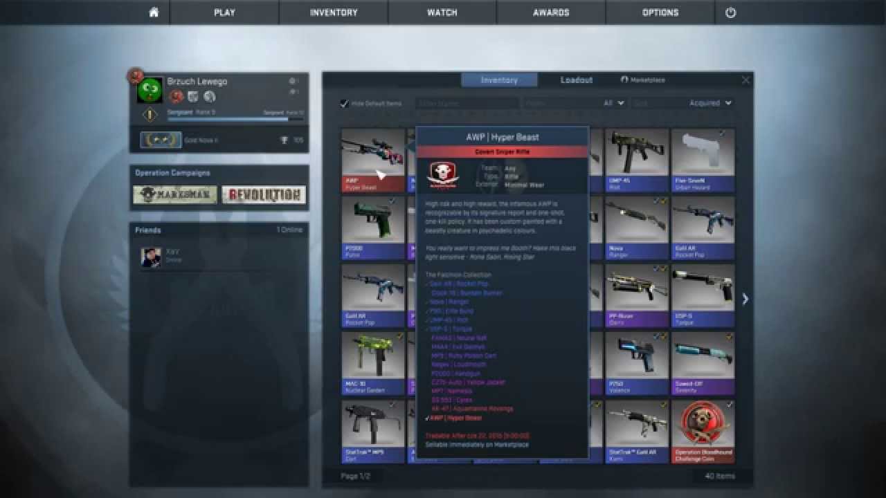 Case Opening CS:GO AWP Hyper Beast. - YouTube