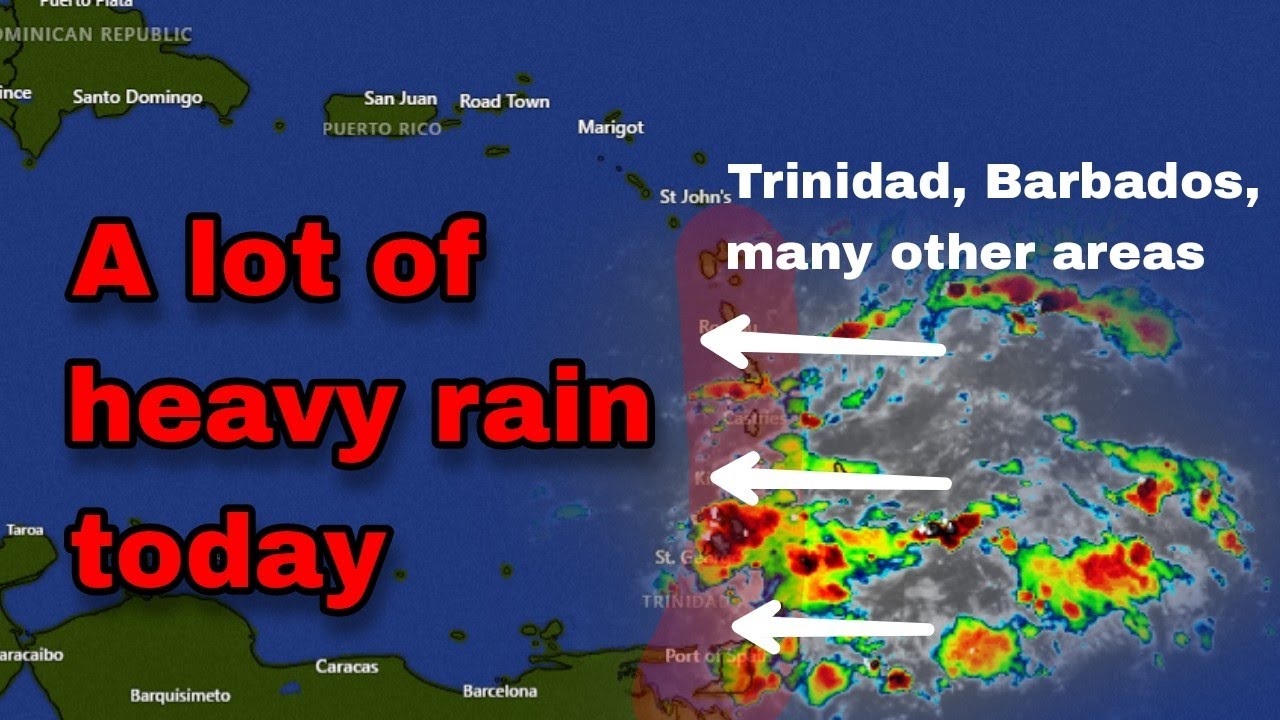 Heavy rains across Caribbean today, flooding possible • Jamaica Update ...