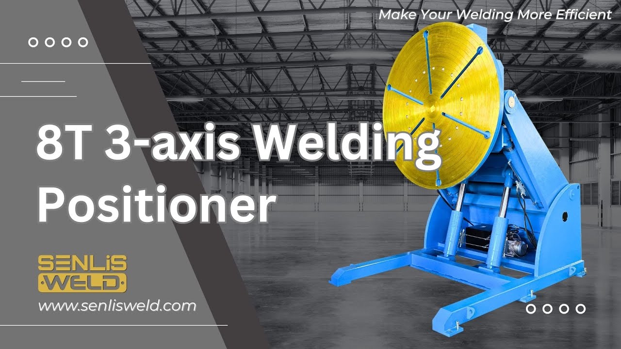 8T 3 Axis Welding Positioner | Lifting & Tilting Operation - YouTube
